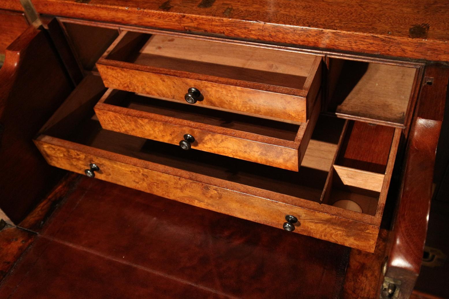 Early Victorian Mahogany Campaign Chest with Secretary Drawer at ...