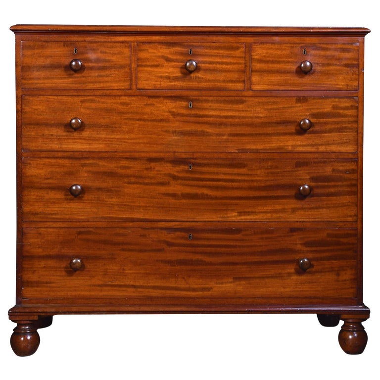 Early Victorian Mahogany Chest by John Barrow for Gillows at 1stDibs