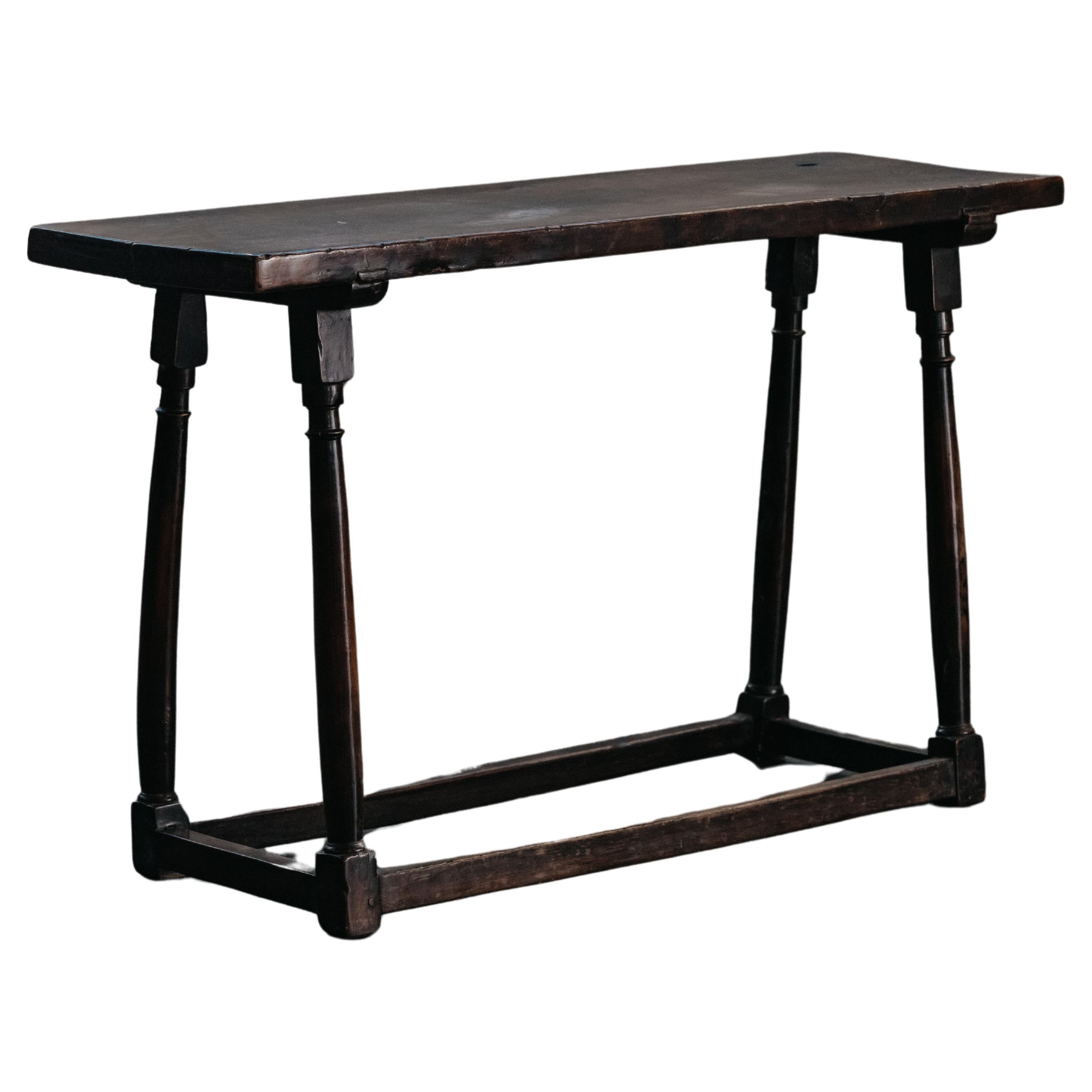 Early Walnut Console Table From Italy, Circa 1850 For Sale at 1stDibs