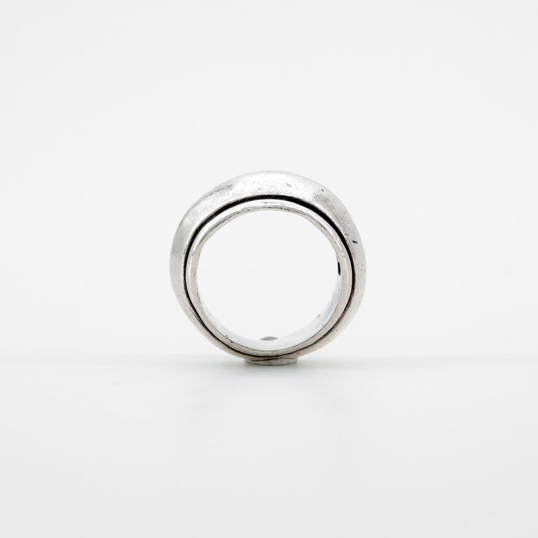 Early William Spratling Silver Ring in Heavy Silver with Bevel Center ...