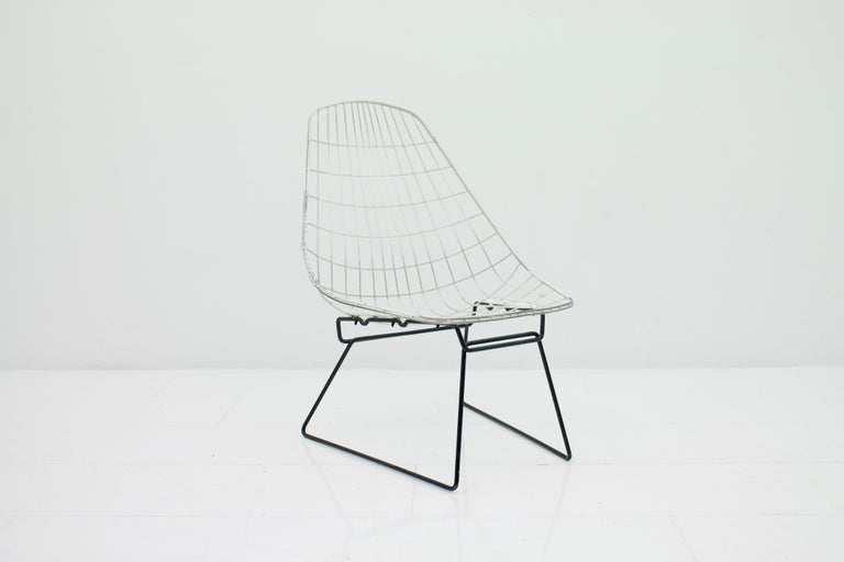 Early Wire Chair by Cees Braakman for Pastoe, 1958 For Sale at 1stDibs
