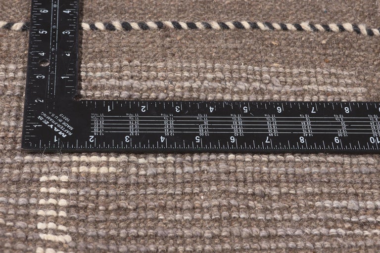 Earth-Tone Modern Moroccan High-Low Rug Inspired by Nature, Biophilic ...