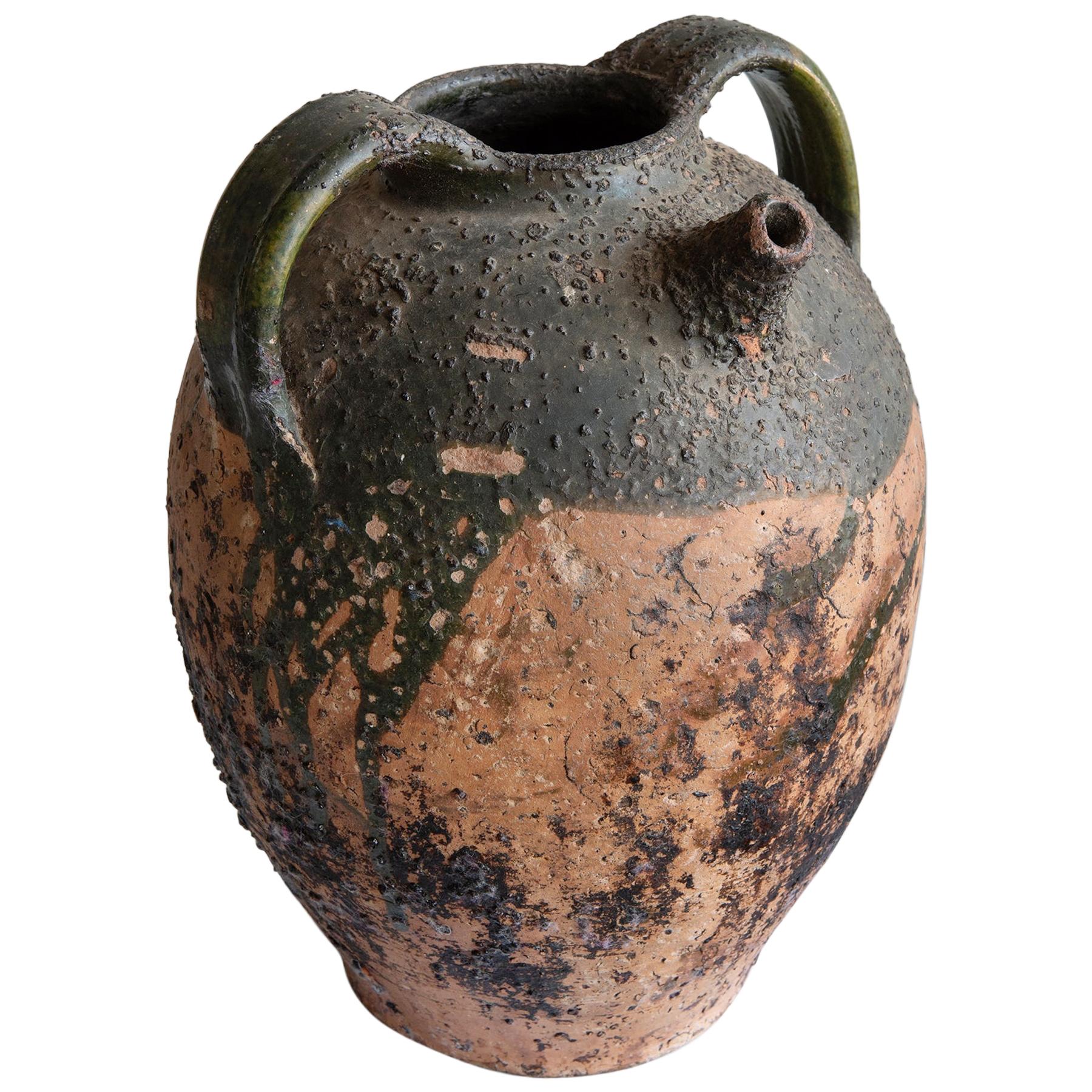 Earthenware Walnut Oil Pot France, 19th Century For Sale at 1stDibs