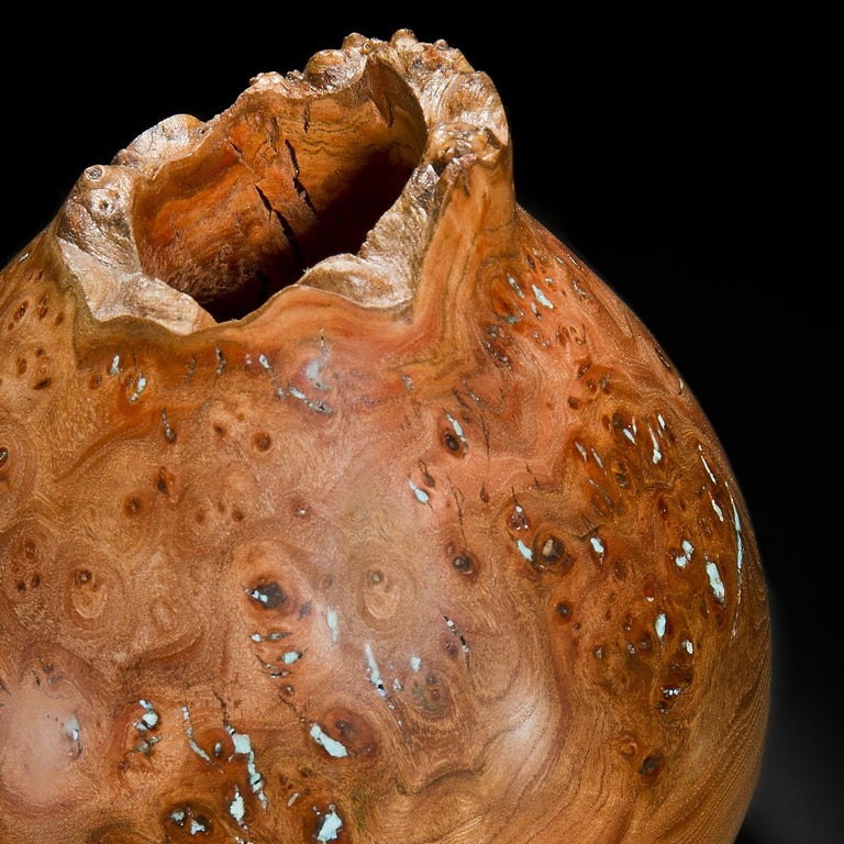 Earthly Treasures No 27, an Elm and Cornish Turquoise Sculpture by ...