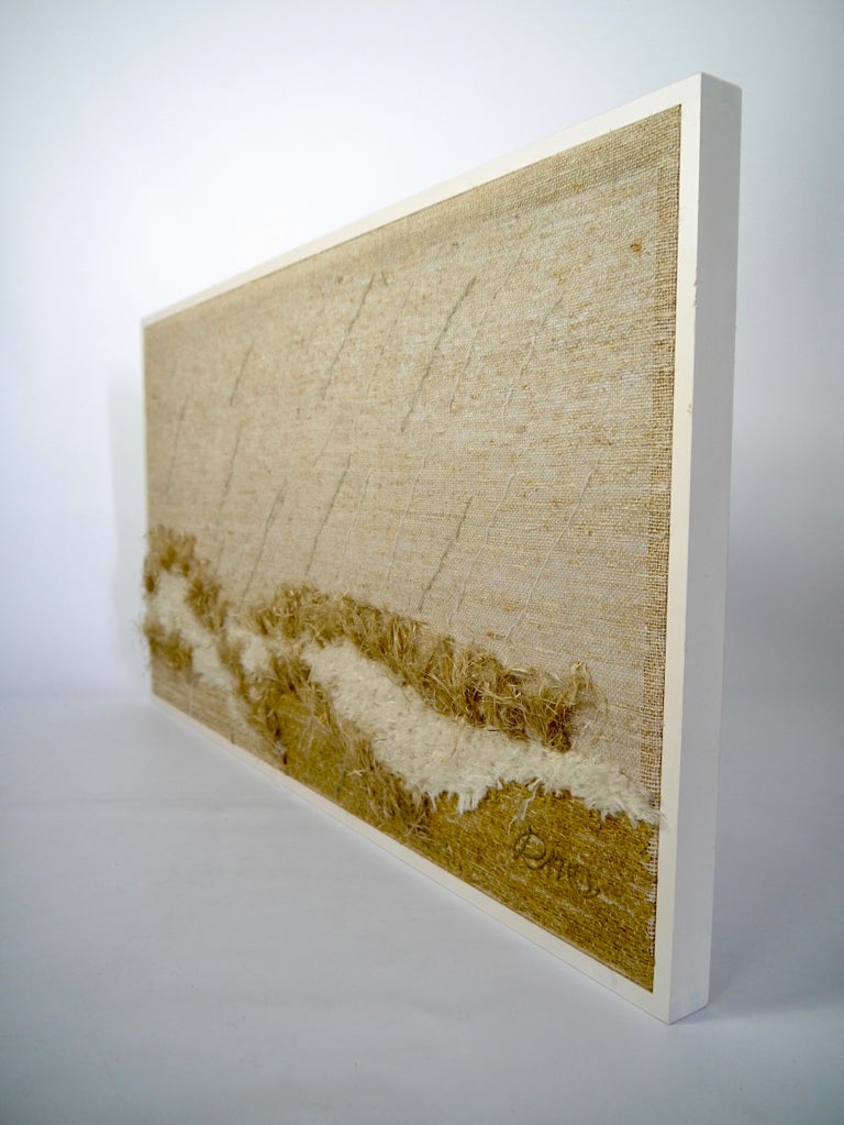 Earthy Colored Framed Wall Tapestry by Riitta-Maija Oksanen, Finland ...