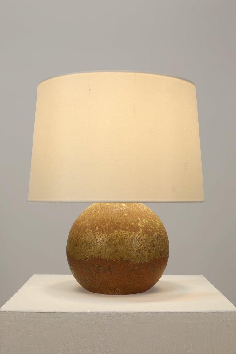 Earthy Glaze Ceramic Table Lamp For Sale at 1stDibs