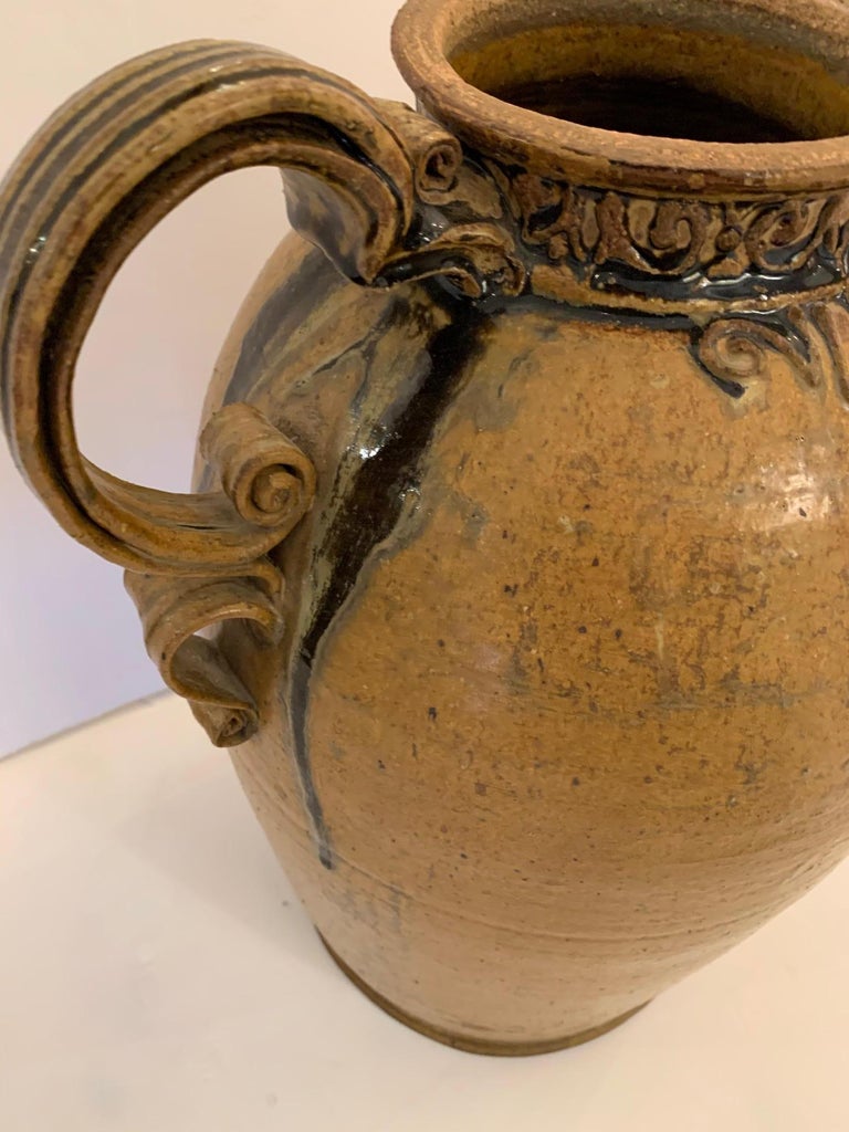 Earthy Handcrafted Pottery Urn or Vessel For Sale at 1stDibs