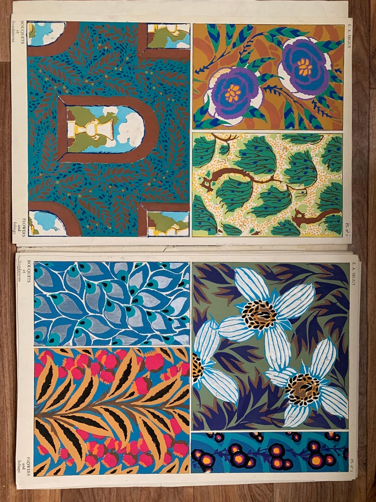 E.A.Seguy Bouquets et Frondaisons Pochoirs For Sale at 1stDibs