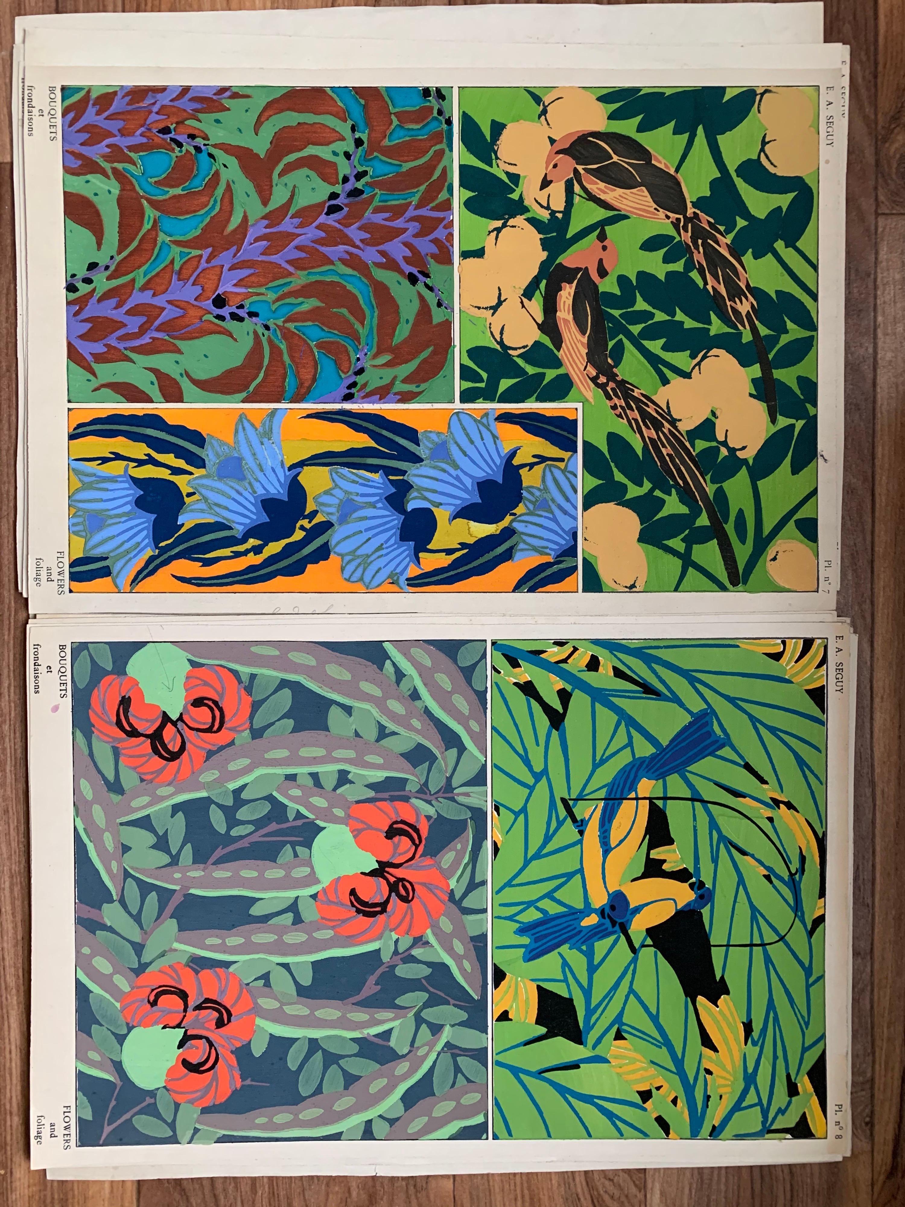 E.A.Seguy Bouquets et Frondaisons Pochoirs For Sale at 1stDibs