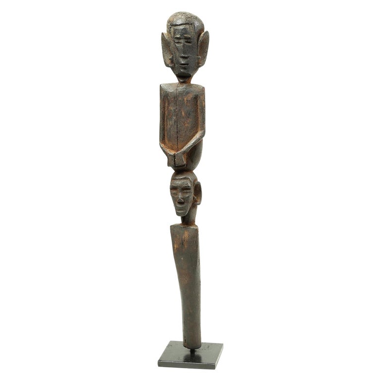 East African Double Zigua Figure with Large Ears, Early 20th Century ...