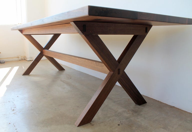 East End Trestle Table in Walnut For Sale at 1stDibs