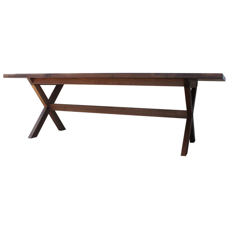 East End Trestle Table in Walnut For Sale at 1stDibs