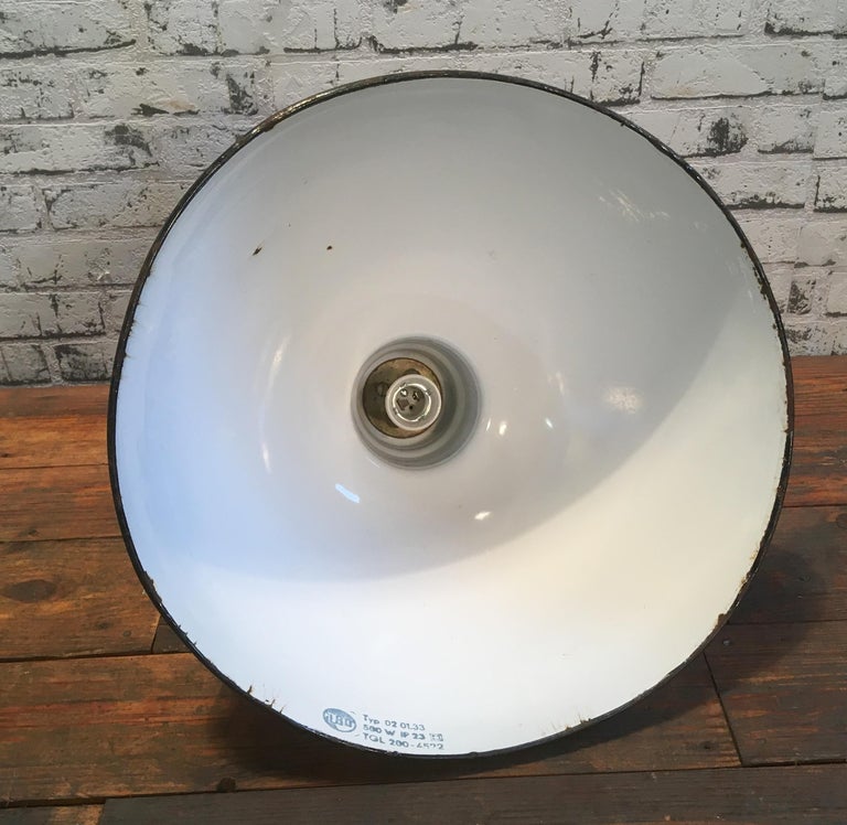 East German Industrial Factory Lamp,1960s at 1stDibs