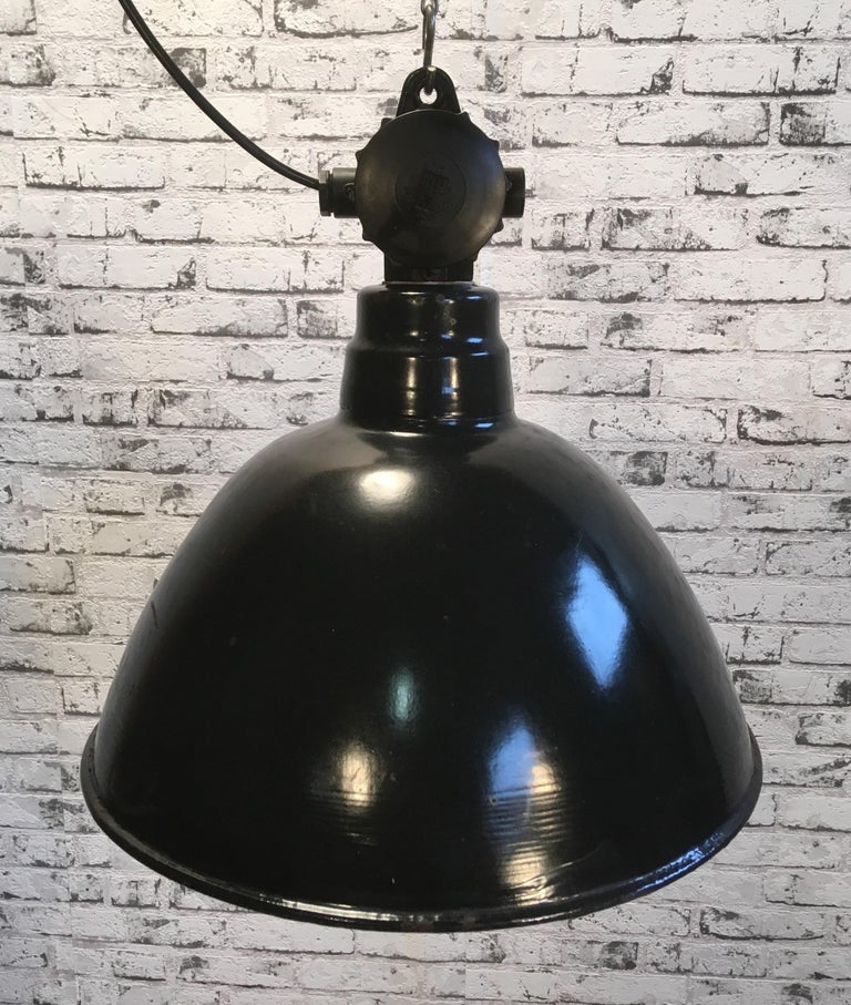 East German Industrial Factory Lamp,1960s at 1stDibs