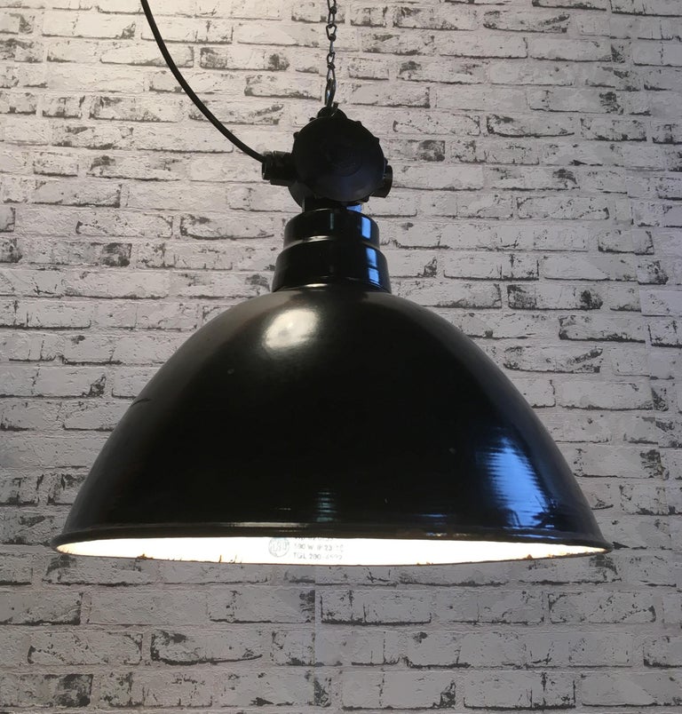 East German Industrial Factory Lamp,1960s at 1stDibs
