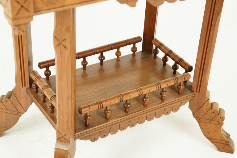 Antique Hall Table, East Lake Hall Table, Stick and Ball, Ash, USA ...