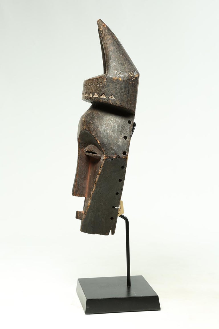 Eastern Pende Geometric Tribal Mask with Horns Ex Museum Congo, Africa ...