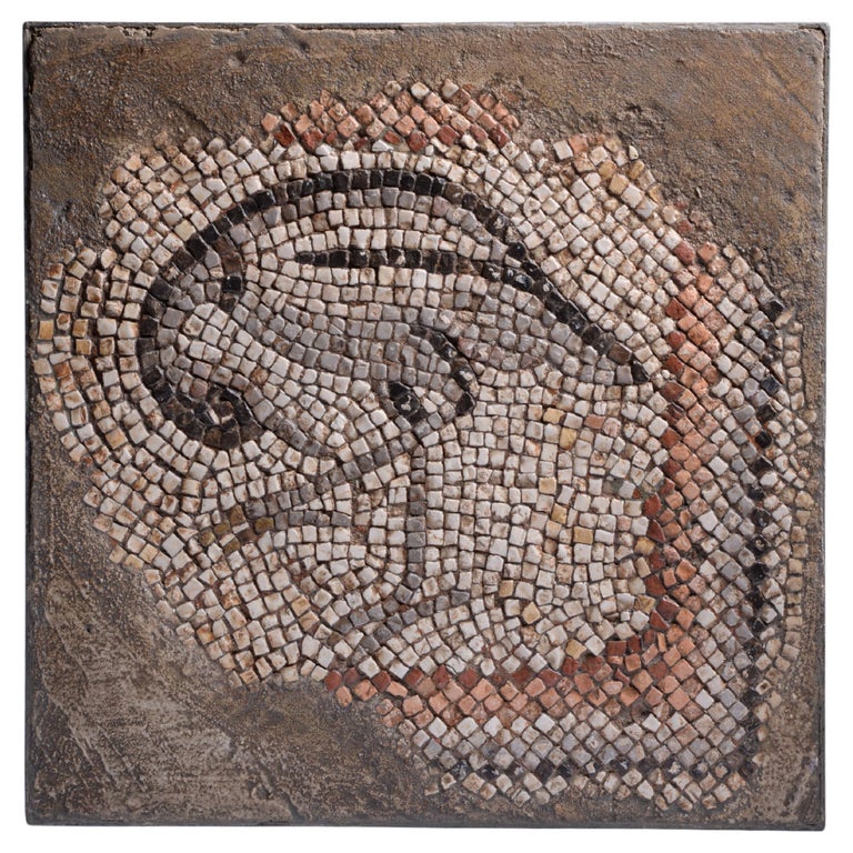 Eastern Roman Mosaic Depicting a Bird For Sale at 1stDibs