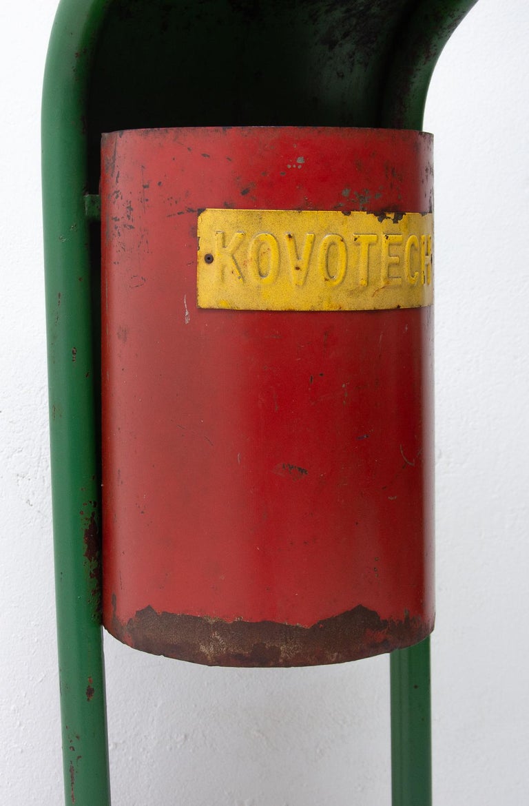 Eastern Vintage Block Industrial Trash Can, Czechoslovakia, 1970s For ...
