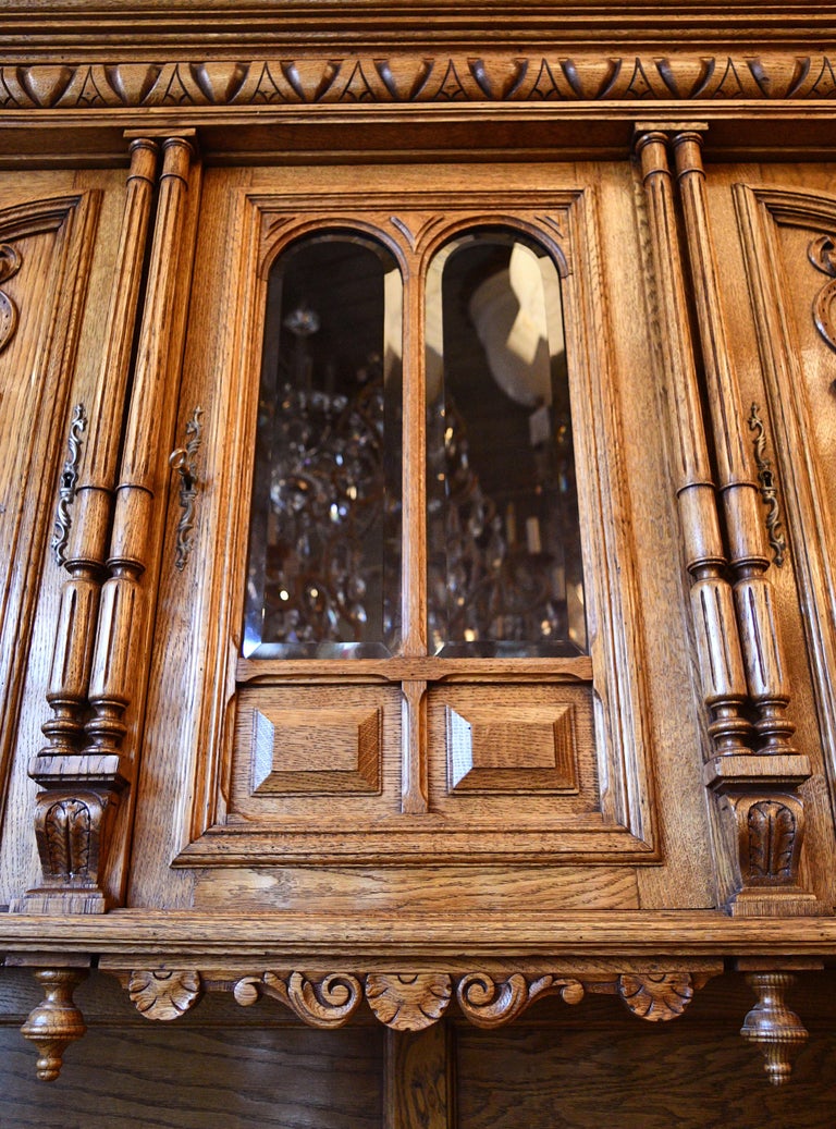 Eastlake Carved Oak Buffet at 1stDibs | eastlake buffet