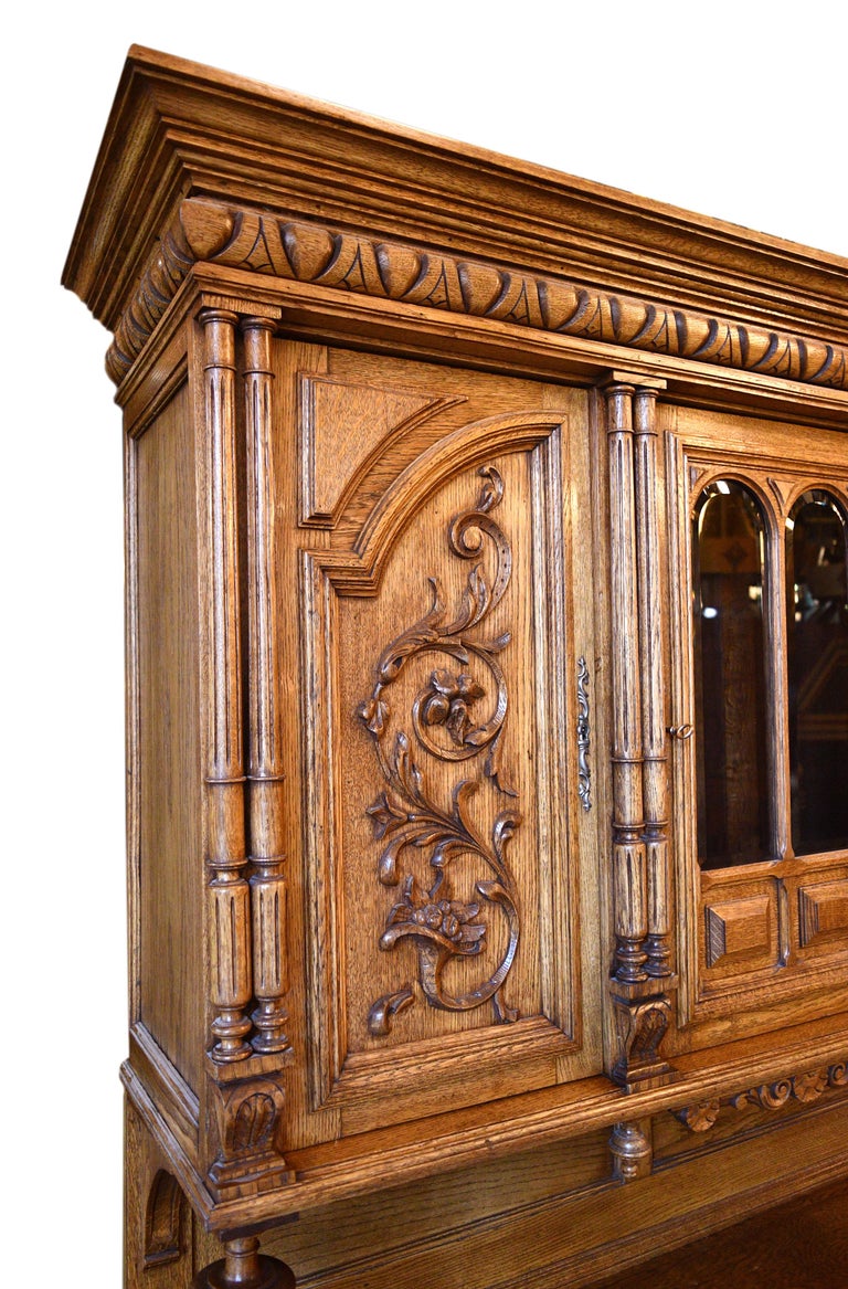 Eastlake Carved Oak Buffet at 1stDibs | eastlake buffet