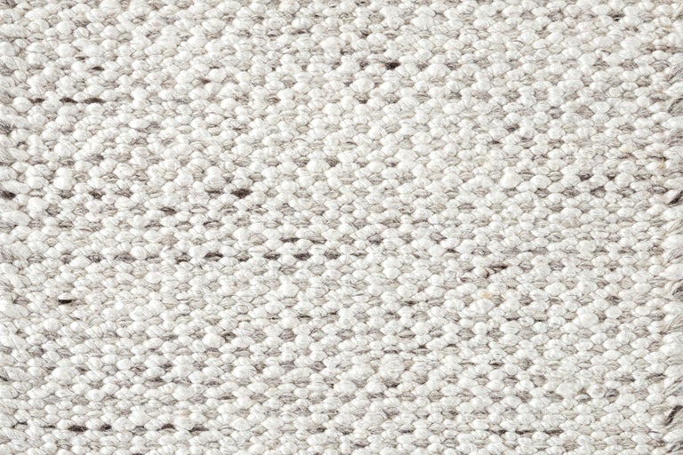 Easton Collection Handwoven Wool Textured Custom Rug For Sale at 1stDibs