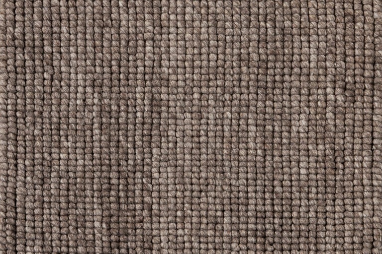 Easton Collection Woven Wool Textured Custom Rug For Sale at 1stDibs