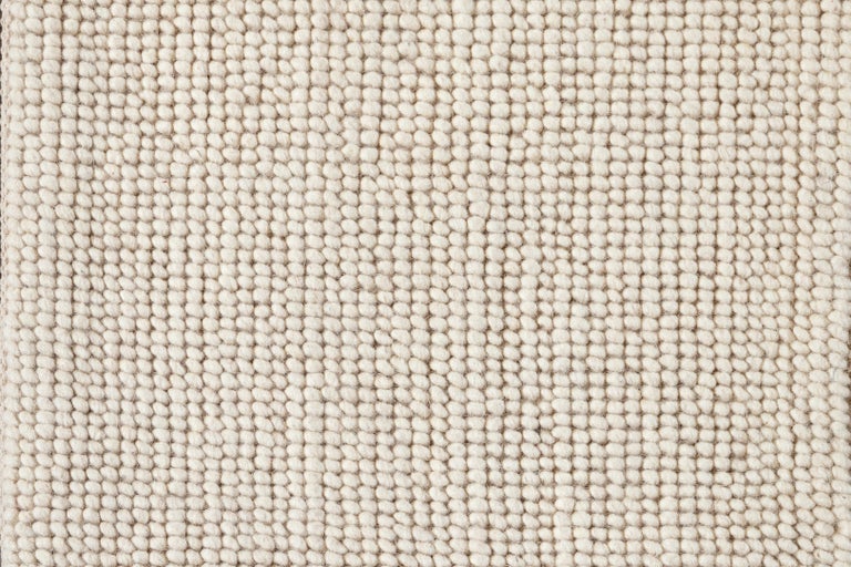 Easton Collection Woven Wool Textured Custom Rug For Sale at 1stDibs