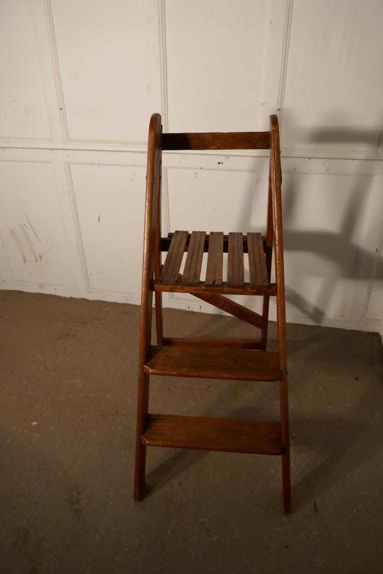 Easy Action Pine Step Kitchen Step Ladder at 1stDibs | action ladder ...