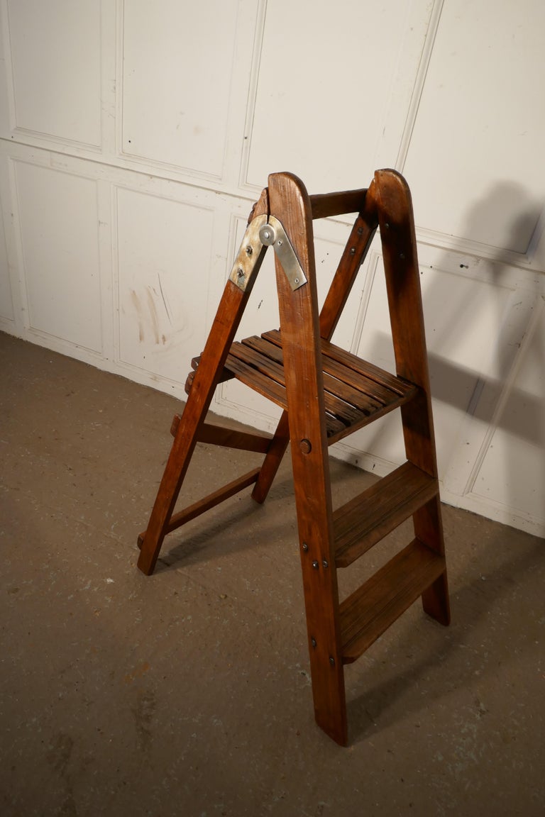 Easy Action Pine Step Kitchen Step Ladder at 1stDibs | action ladder ...