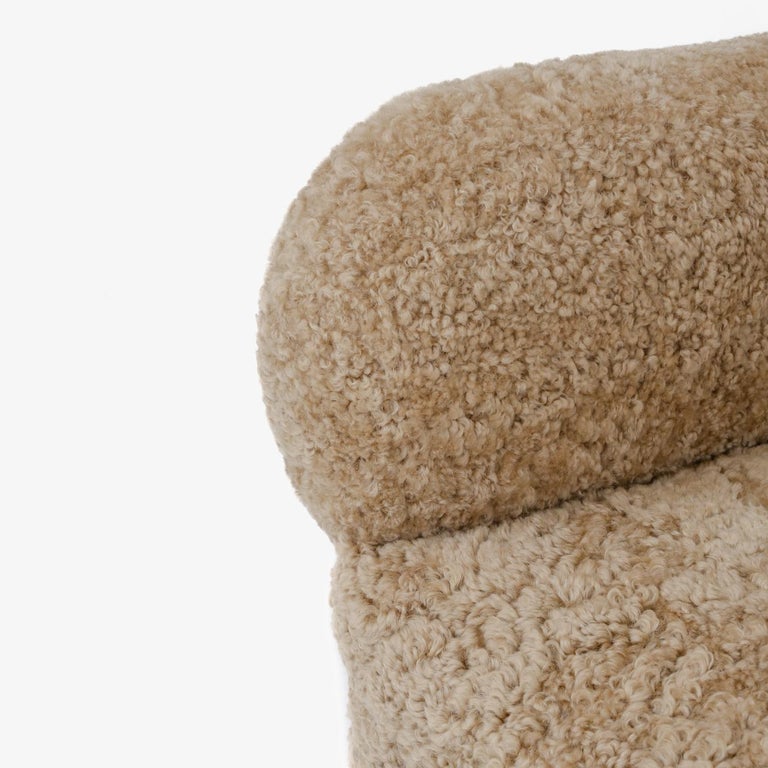 Easy Chair in Lamb's Wool by Unknown Maker at 1stDibs
