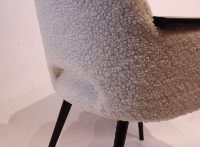 Easy Chair Upholstered in Sheep Wool, Danish Design, 1960s at 1stDibs ...