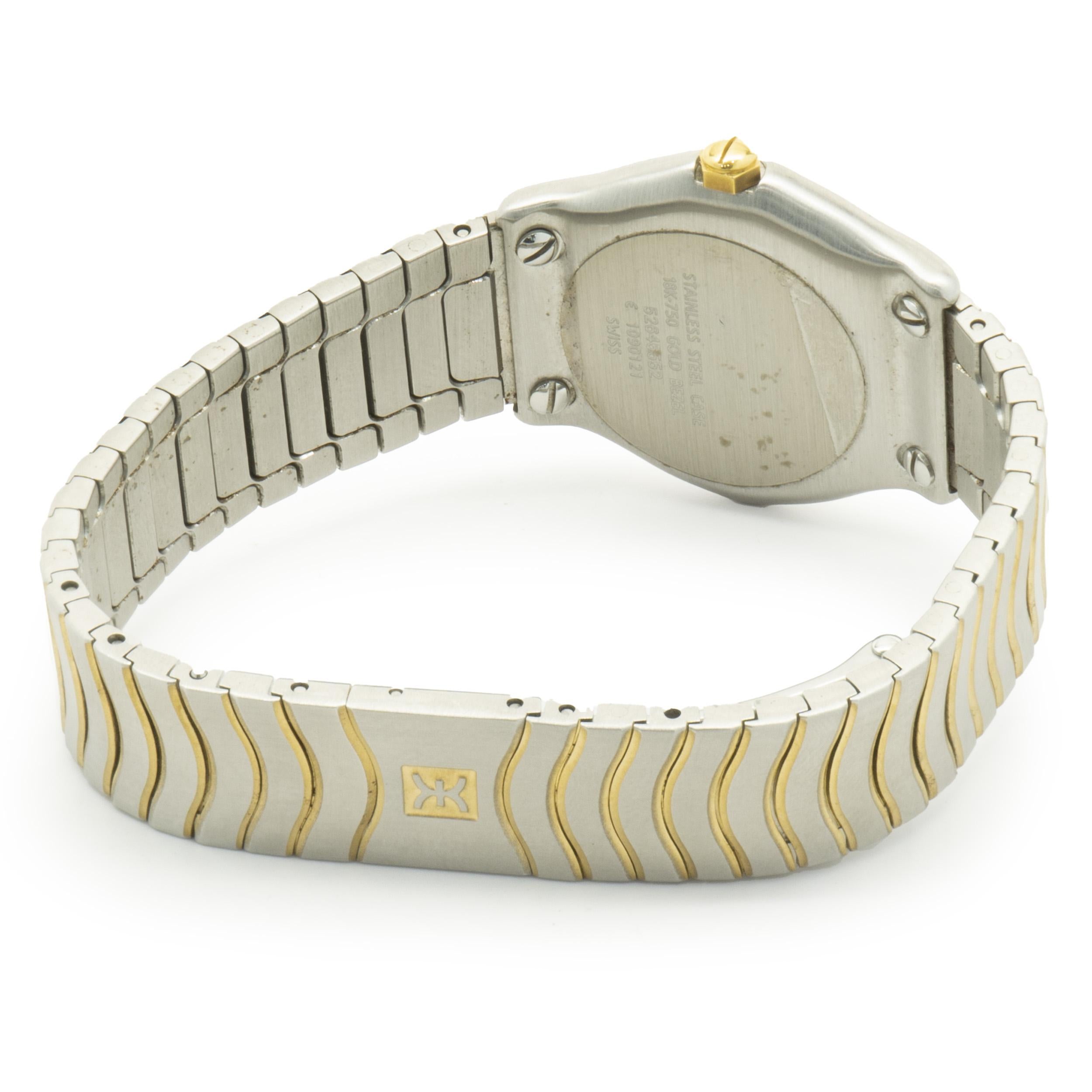 Ebel 18 Karat Yellow Gold and Stainless Steel Classic Wave For Sale at ...