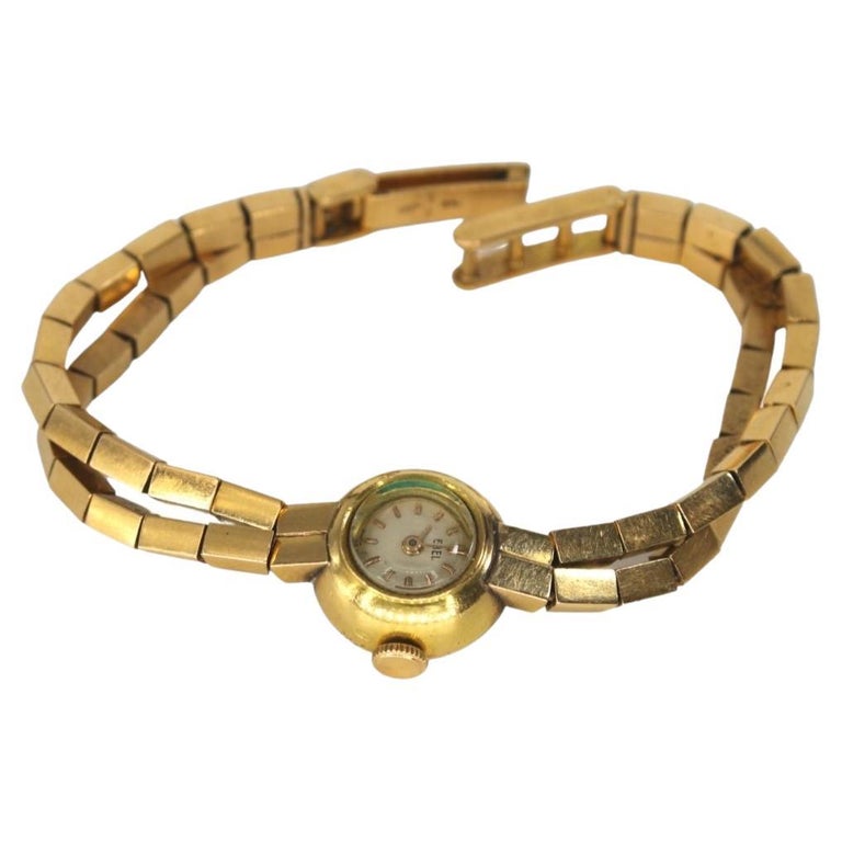 Ebel 18k Yellow Gold Wrist Watch For Sale at 1stDibs