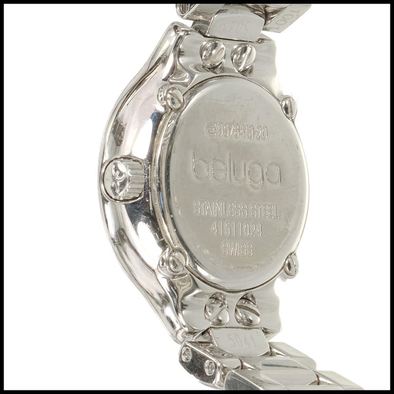 Ebel Beluga Ladies Stainless Diamond Bezel Dial Wristwatch at 1stDibs ...