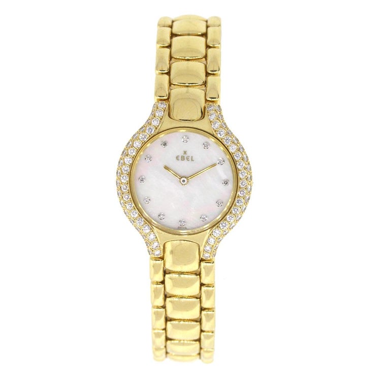 Ebel Beluga Mother of Pearl Diamond Dial Watch at 1stDibs | ebel beluga ...