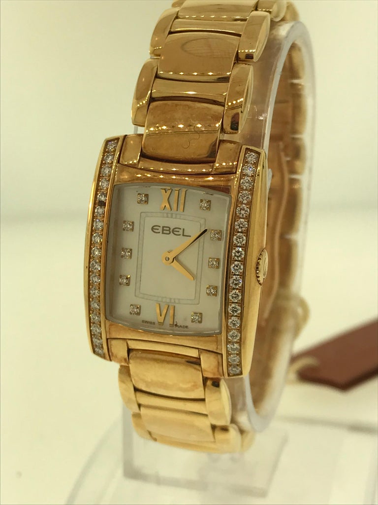 Ebel Brasilia Yellow God and Diamond Ladies Watch 1215613 at 1stDibs