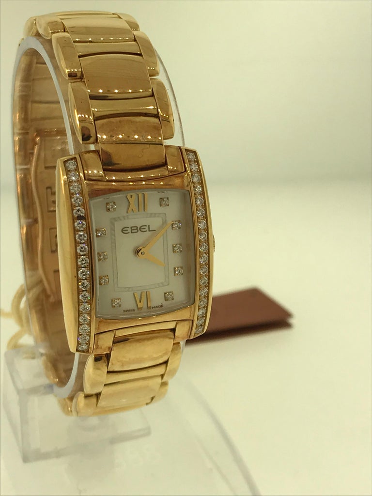 Ebel Brasilia Yellow God and Diamond Ladies Watch 1215613 at 1stDibs