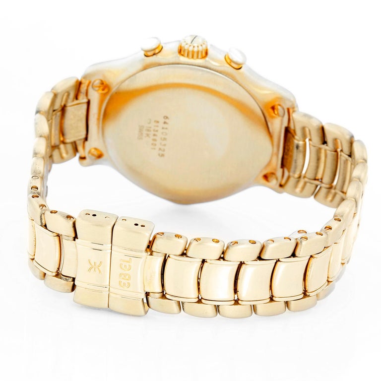 Ebel Chronograph 1911 Men's 18 Karat Yellow Gold Automatic Watch at 1stDibs