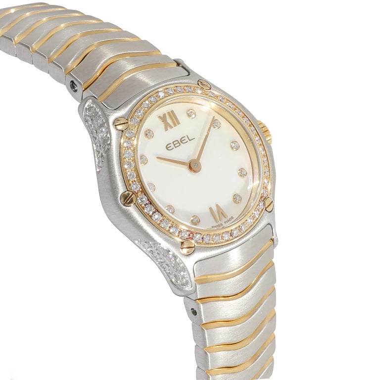 Ebel Classic Wave 1157F19-10 Women's Watch in 18kt Stainless Steel ...