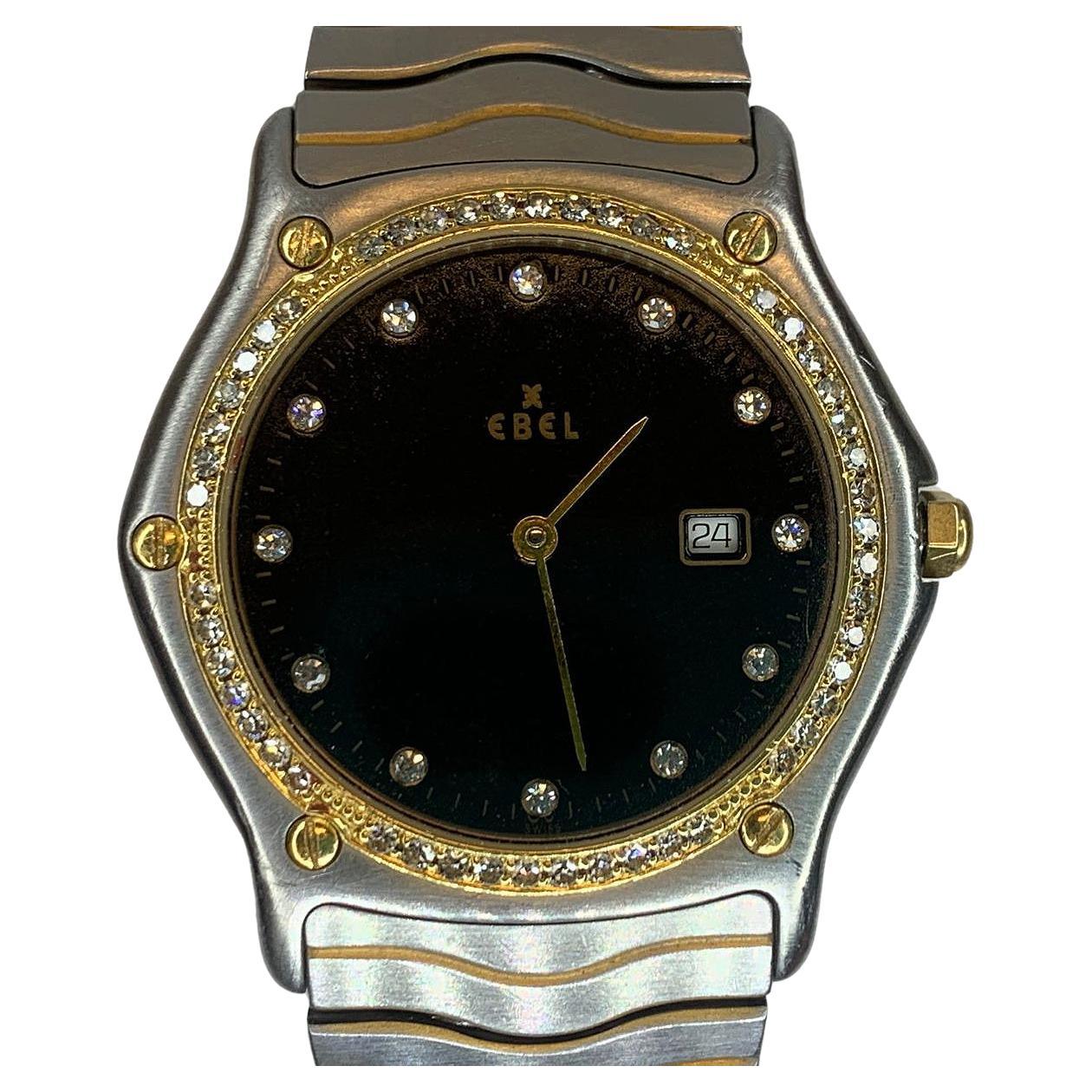 Ebel Classic Wave Two-Tone Diamond Bezel For Sale at 1stDibs | ebel ...