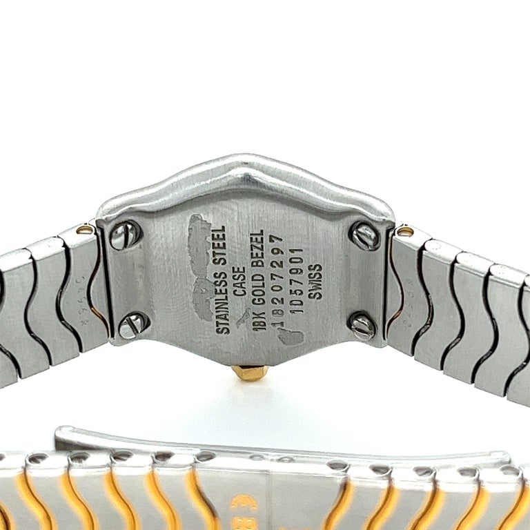 Ebel Sport Classique Stainless Steel and 18K Gold Bezel Ladies Watch ...