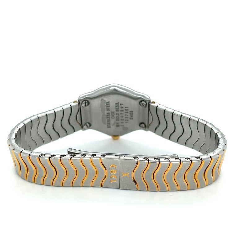 Ebel Sport Classique Stainless Steel and 18K Gold Bezel Ladies Watch ...