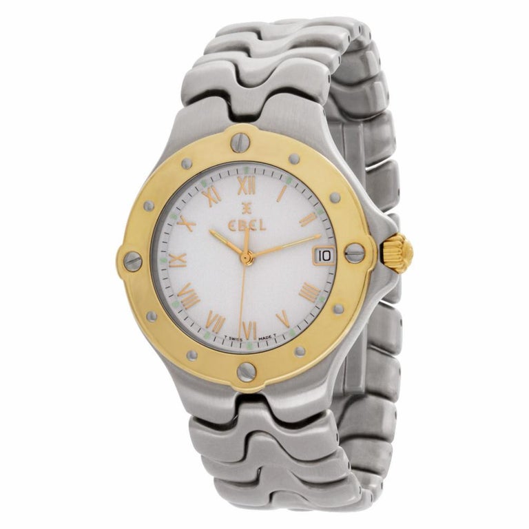 Ebel Sportwave e6187631 Stainless Steel, White Dial Quartz Watch For ...