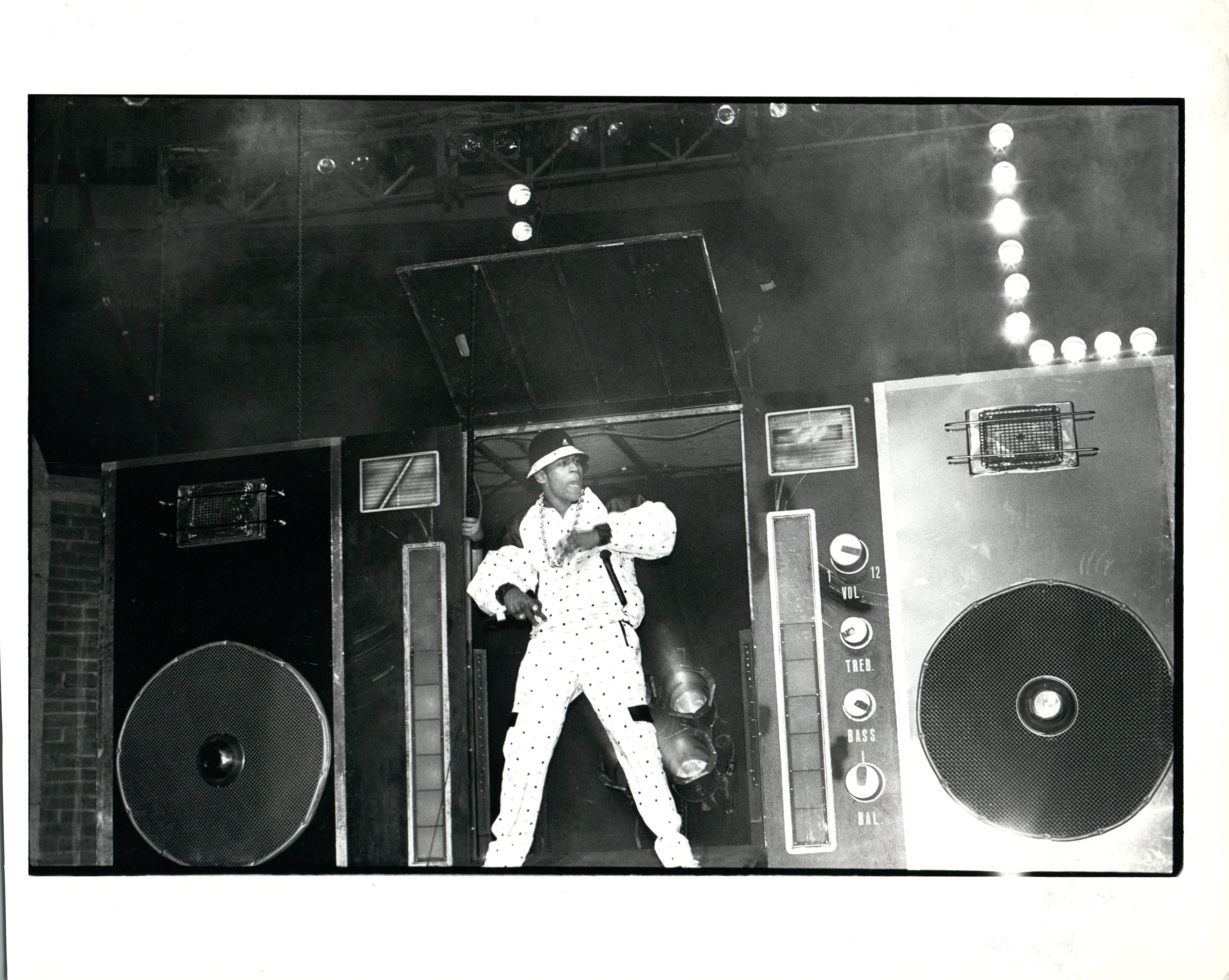 Ebet Roberts - LL Cool J on Stage Vintage Original Photograph For Sale ...