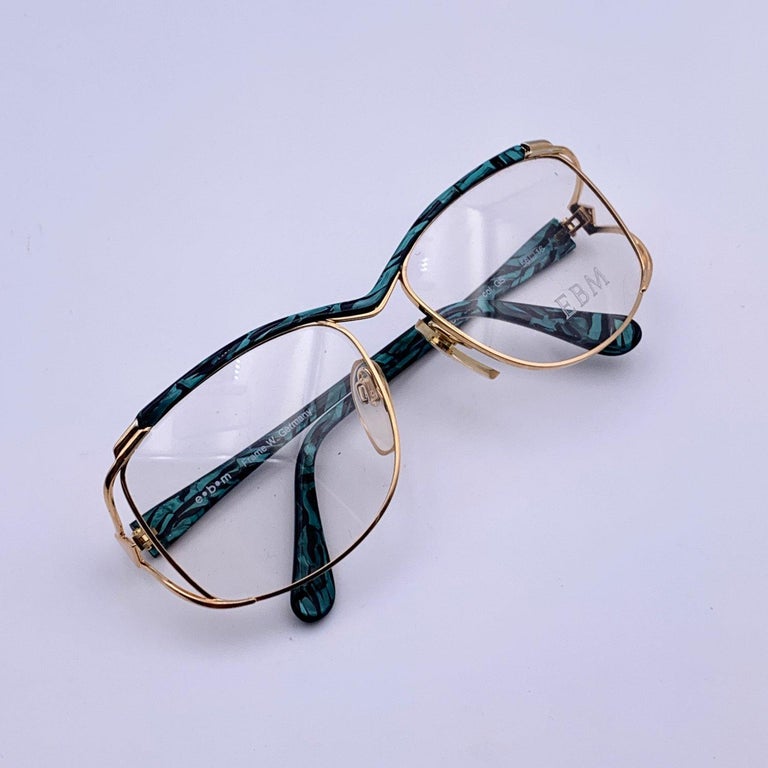 EBM Vintage Mint Gold Metal Eyeglasses Mod. W 92 GS Frame 56/16 130mm ...