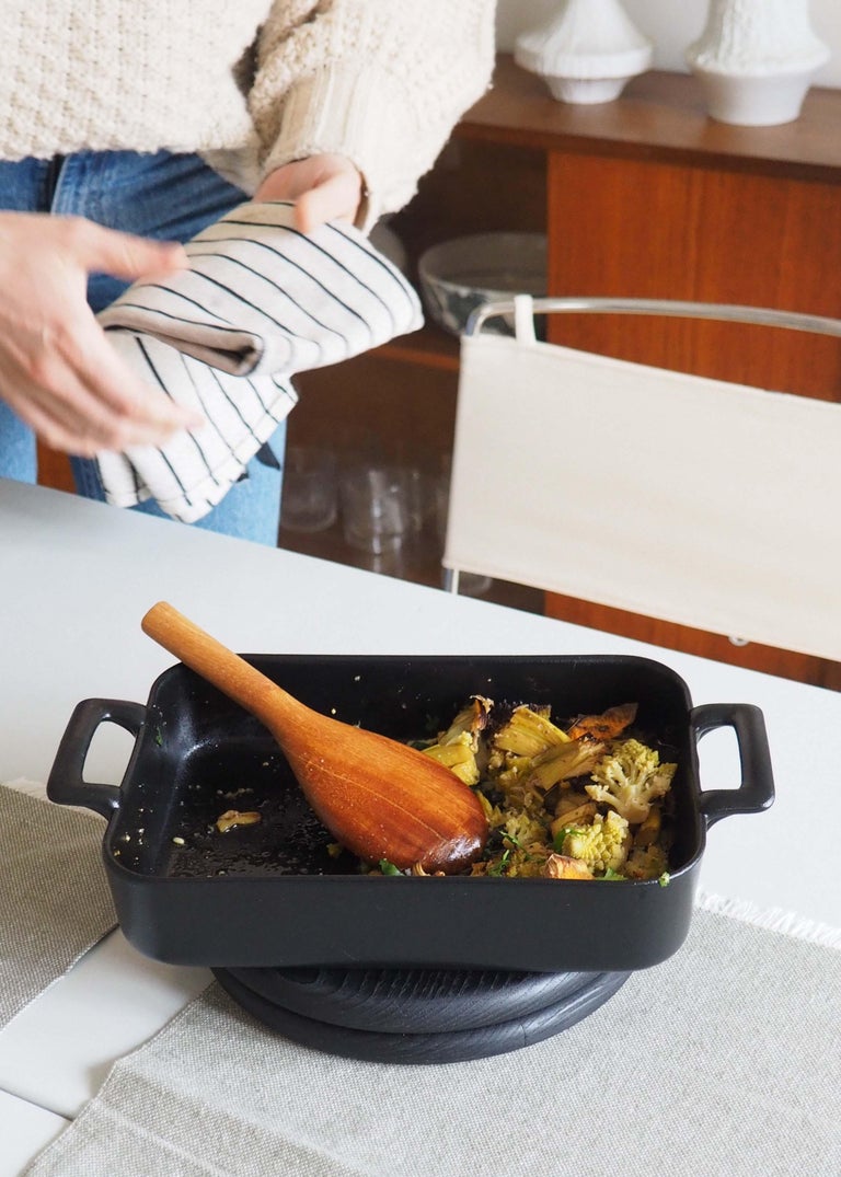 EBO trivet, chesnut wood, handmade in France, OROS Edition For Sale at 1stDibs