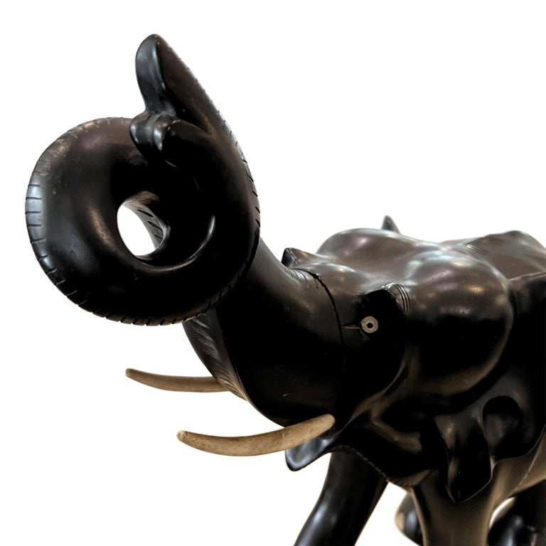 Ebonized Wooden Elephant For Sale at 1stDibs