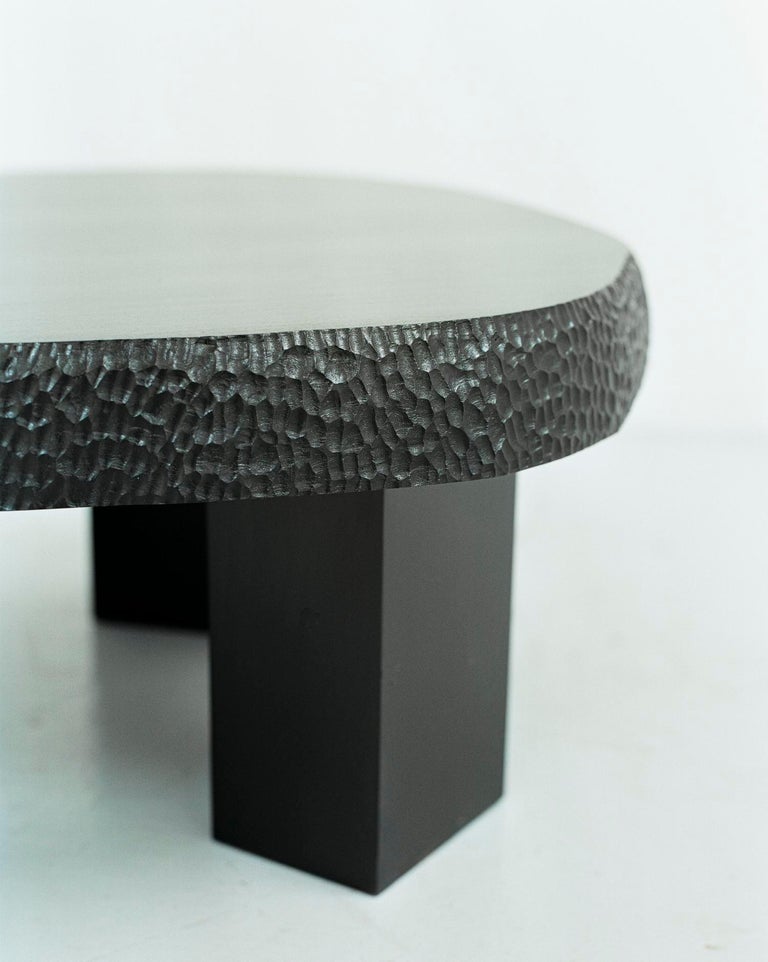 Ebonized Cherry Hand Carved Coffee Table by CFP For Sale at 1stDibs