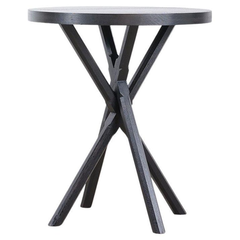 Bond Side Table - Solid Ebonized Oak by Lynnea Jean For Sale at 1stDibs